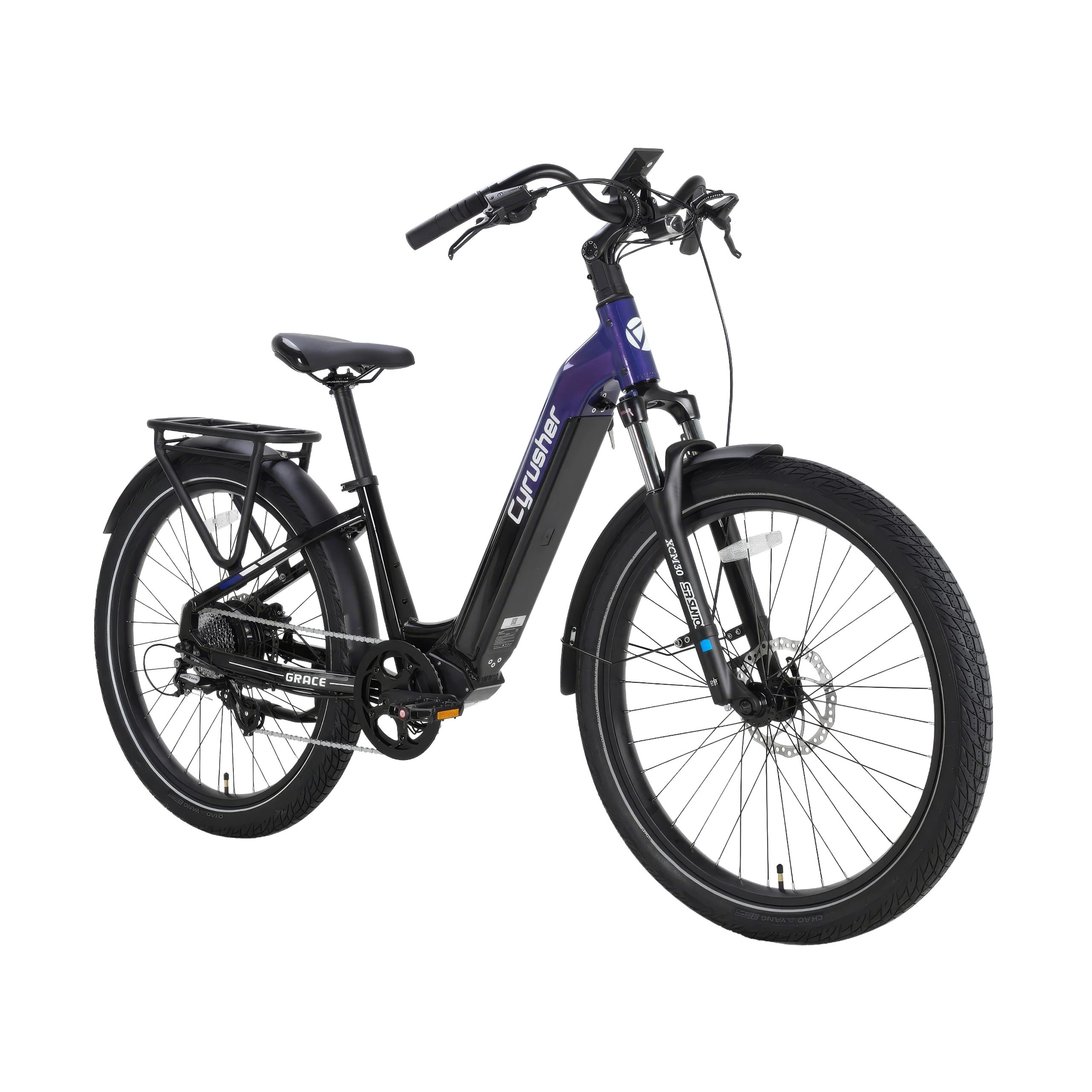 Cyrusher Grace Electric City Bike - 1400W Power | 15Ah Battery | 28mph Speed | 59mi Range | Step ...
